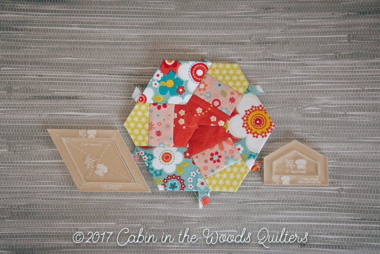 The New Hexagon Quilt Template set | Cabin in the Woods Quilters