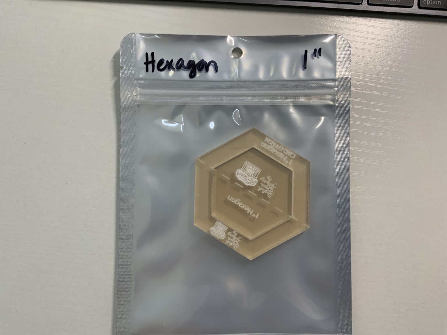 1 inch Hexagon – Orphan template | Cabin in the Woods Quilters